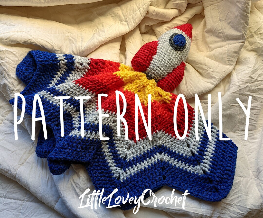 Rocket Ship Lovey Crochet Pattern | Lovey Crochet Pattern | PDF ...
