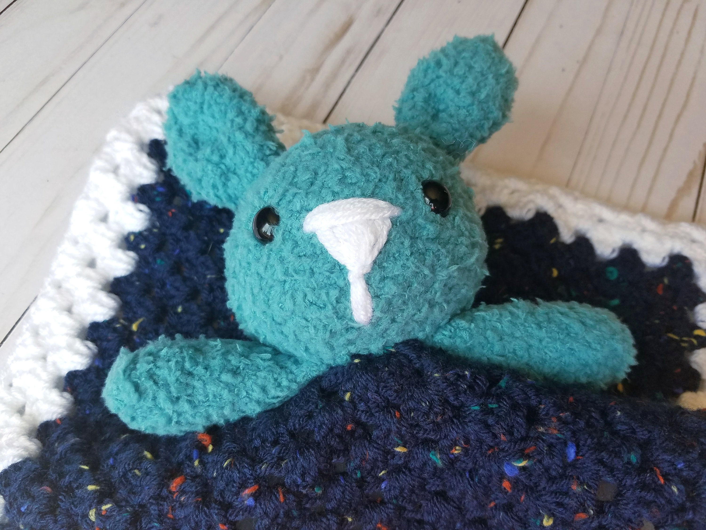 Bunny Lovey Security Blanket Baby Lovey Baby and Toddler | Etsy