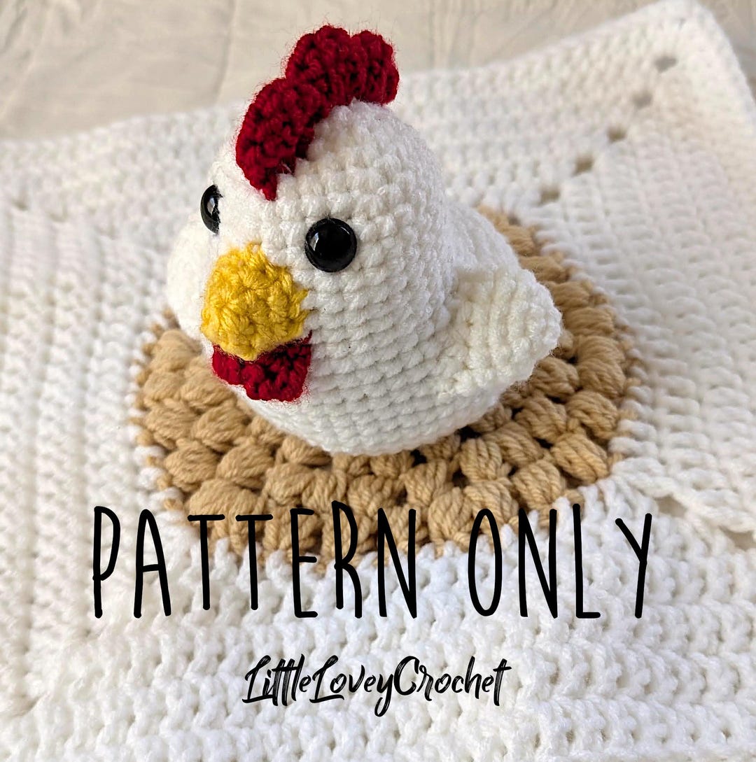 Chicken Lovey Blanket Crochet Pattern (PDF Download) - Etsy