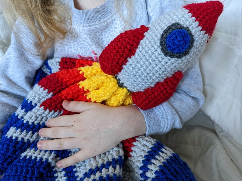 Rocket Ship Lovey Crochet Pattern Lovey Crochet Pattern - Etsy