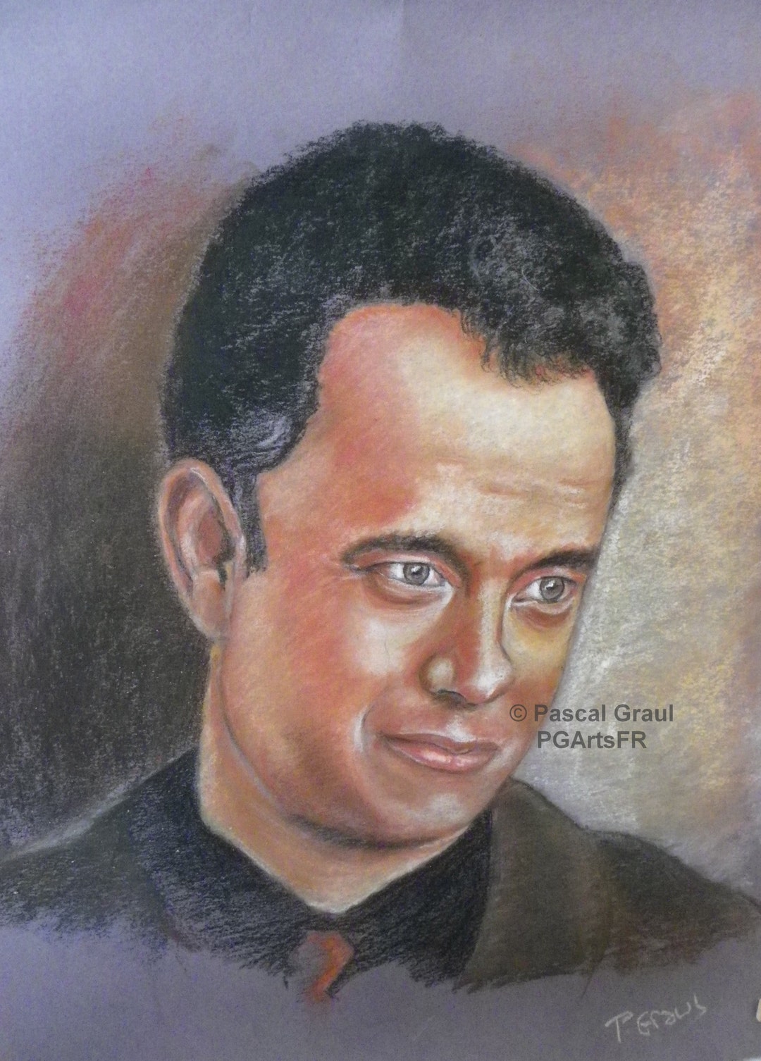 Tom Hanks Pastel Original on Paper Star Portrait - Etsy