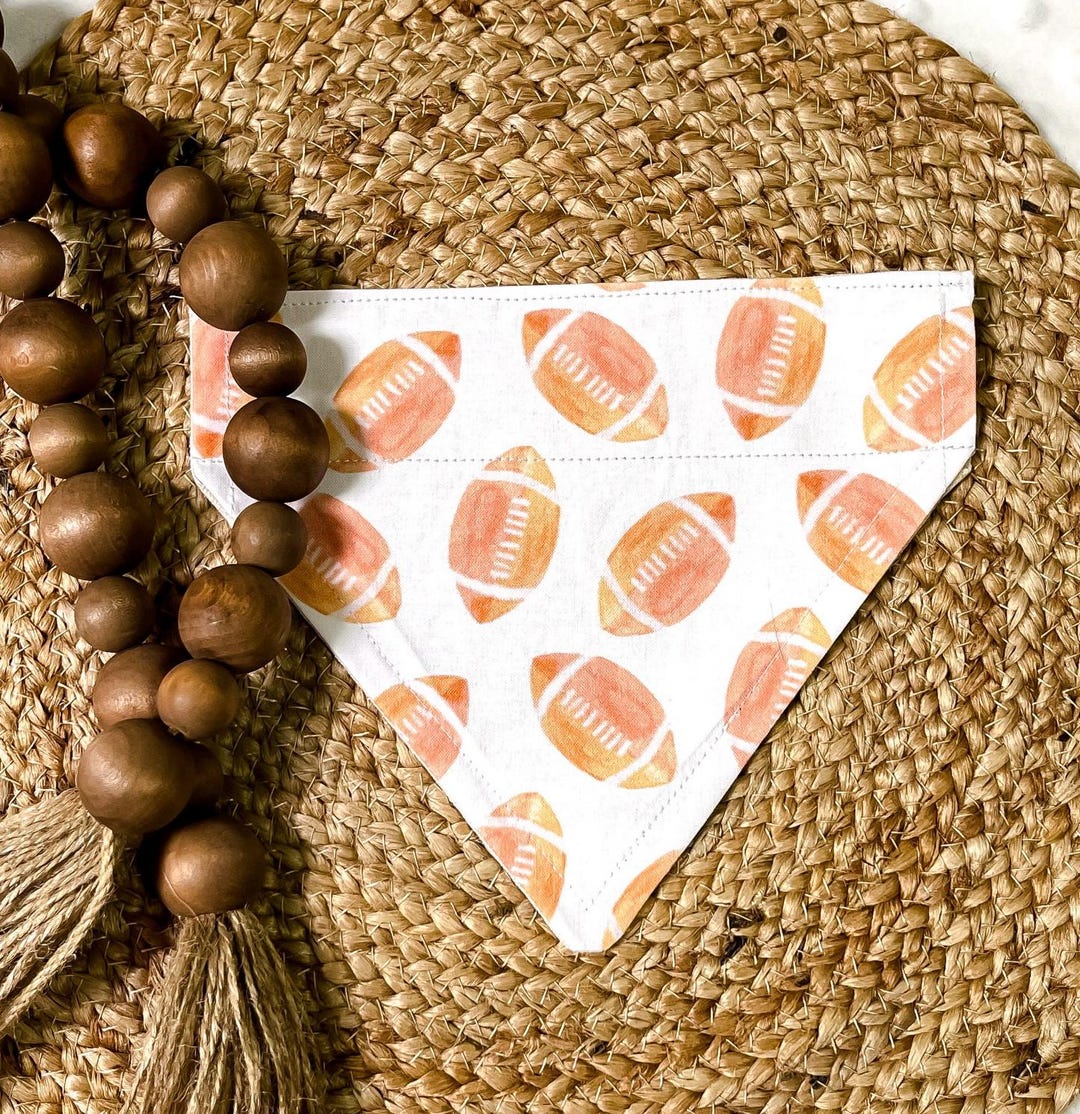 Football Over the Collar Dog Bandana | Collegiate Football | Collegiate ...