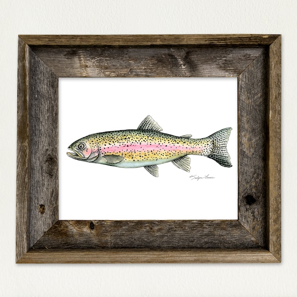 Trout Print - Etsy