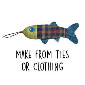 Minnow, Fish Pattern, Memory Fish, Loved One Keepsake, Made From Shirt ...