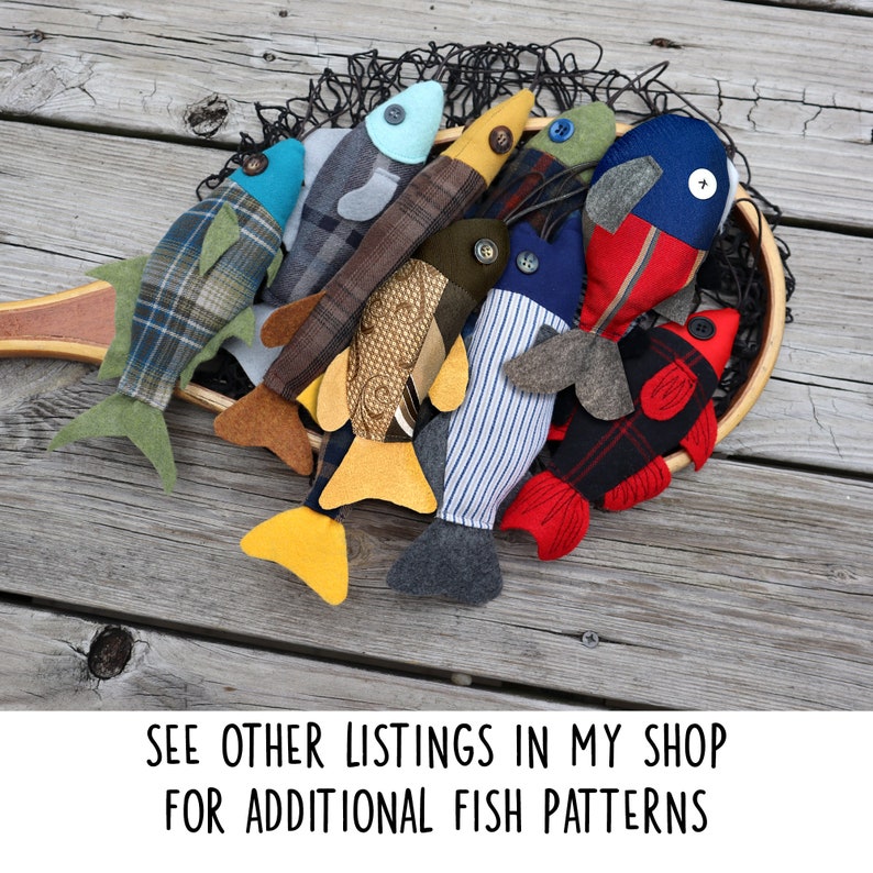 Salmon Fish Pattern: DIY Loved One Memory Keepsake (PDF Download), Made ...