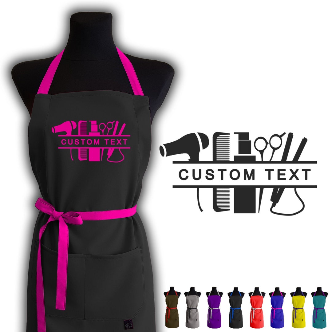 Hairdresser Apron/ Custom Text / Personalized Apron / High Quality ...