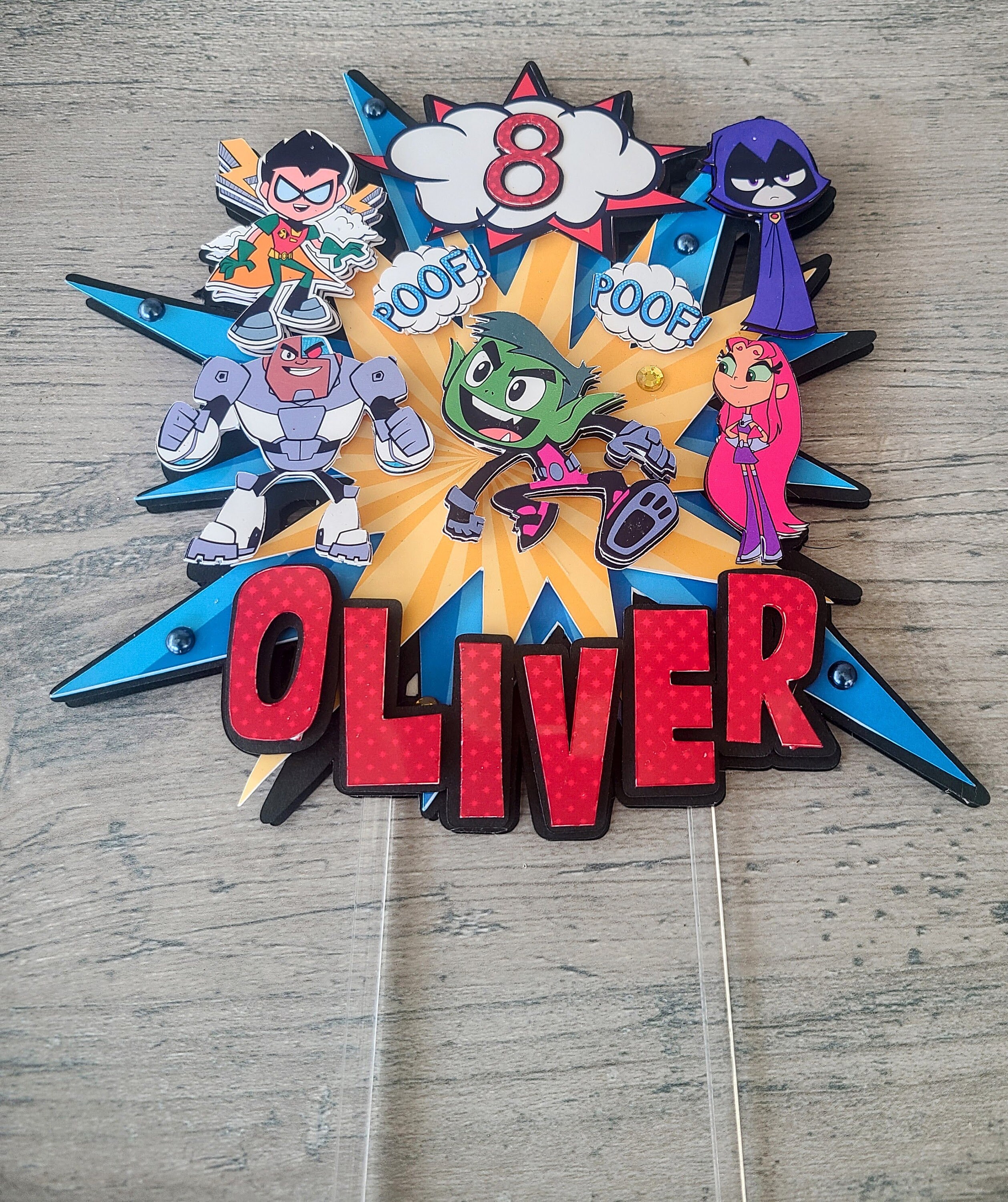 Teen Titans Cake Topper - Etsy