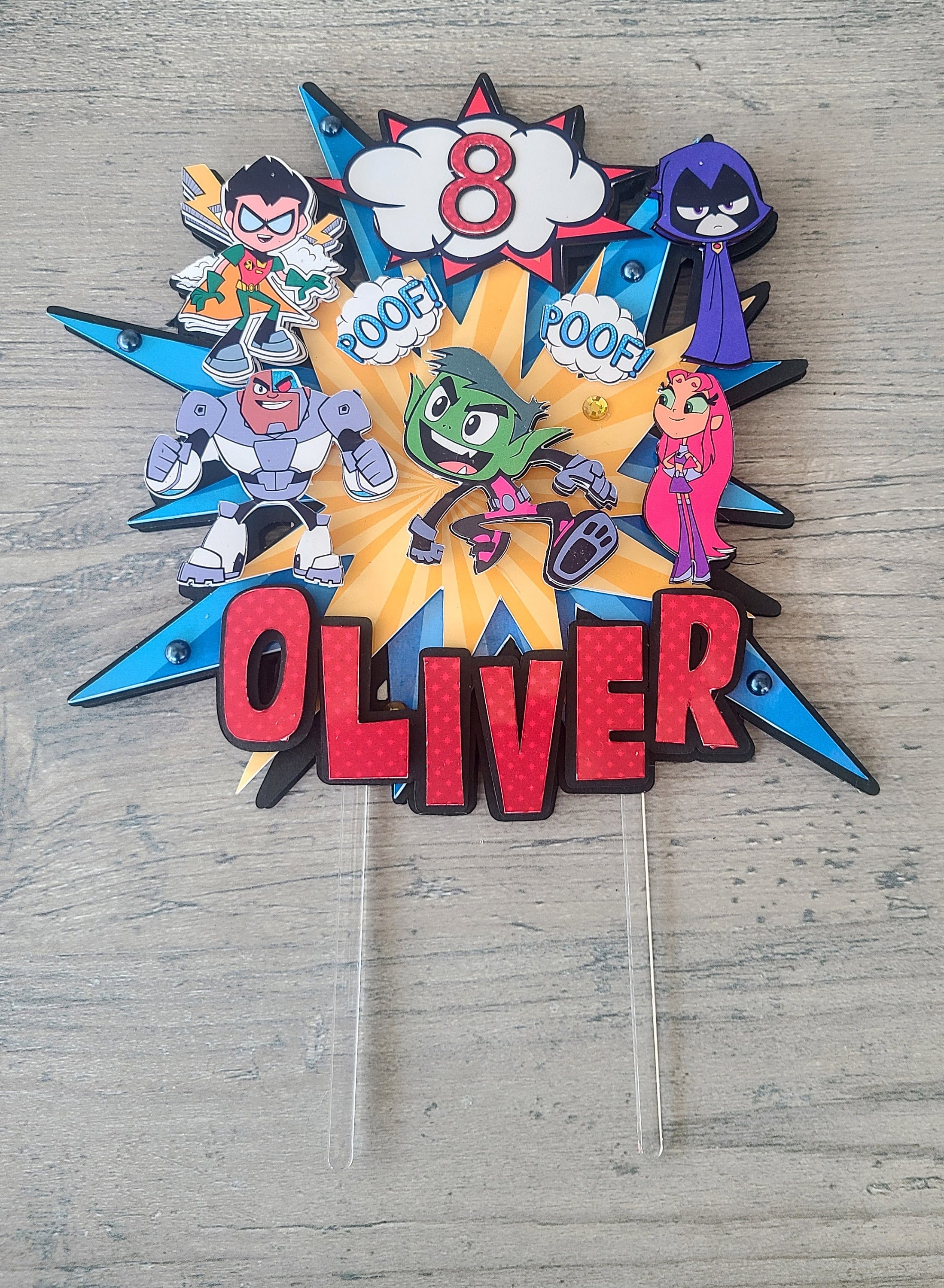 Teen Titans Cake Topper - Etsy