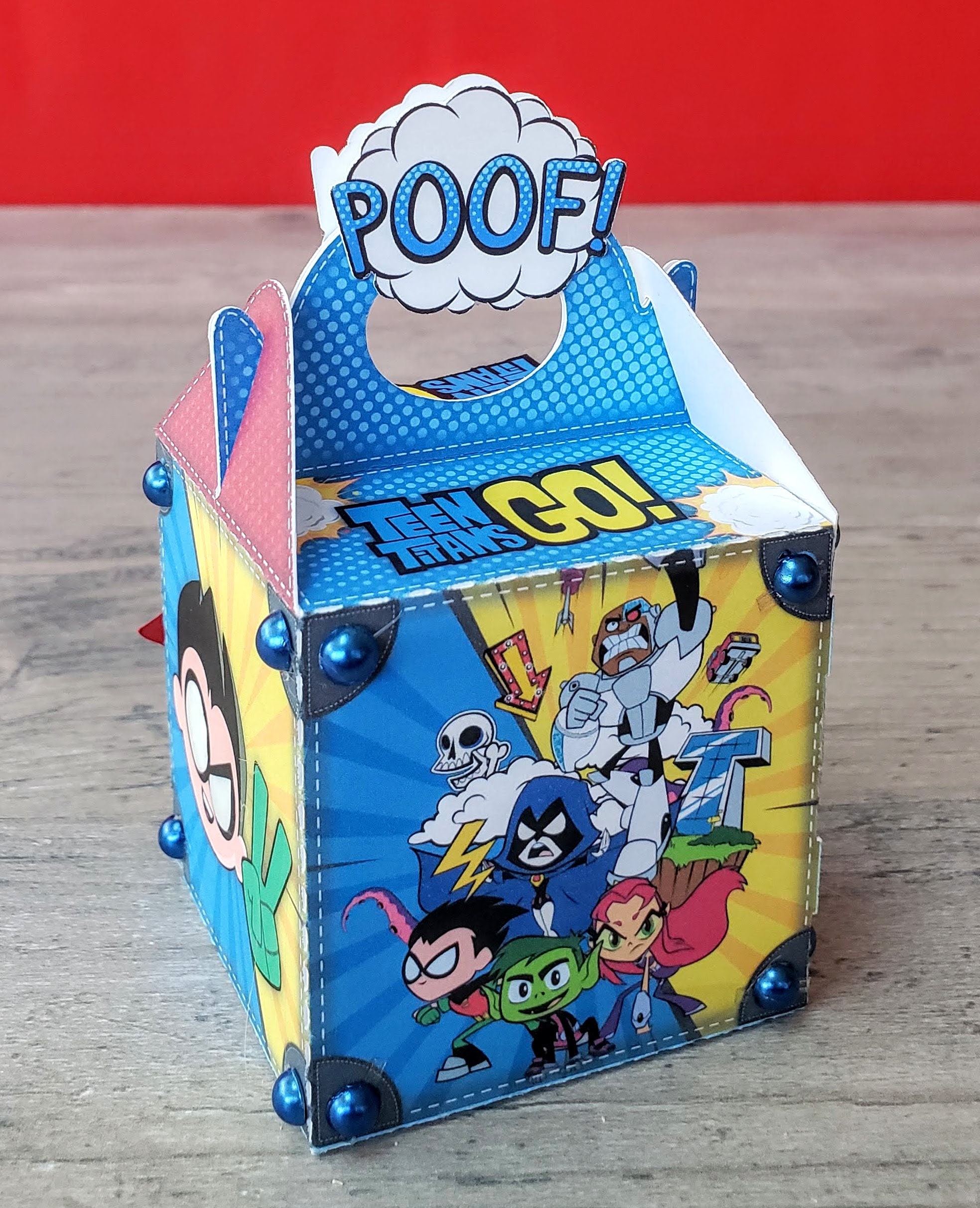 Teen Titans Birthday - Party- Multi/3d Layered - Favor Boxes Kit - Etsy