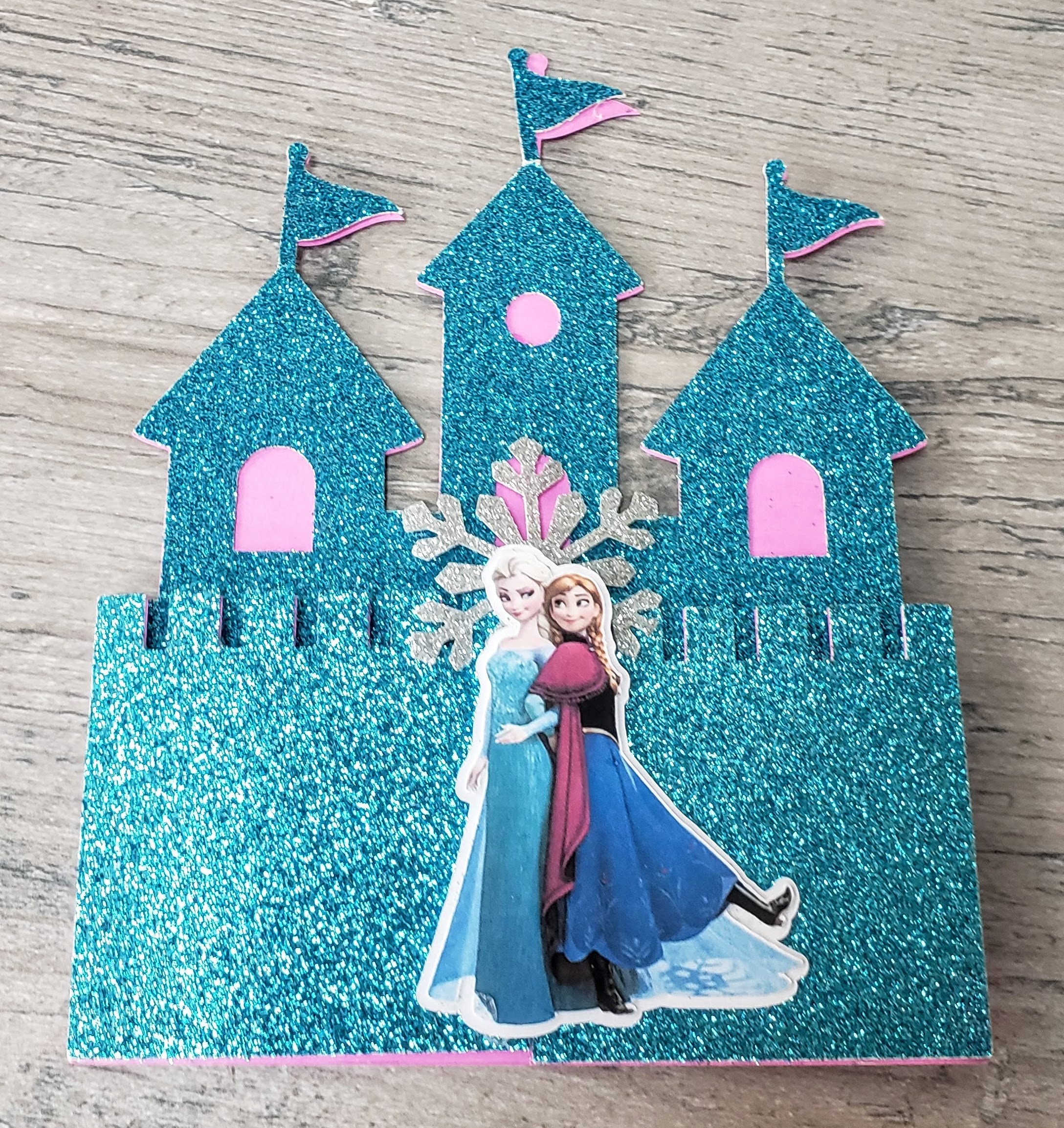 Glitter Castle (frozen)- Castle Invitation - Princess Invitation ...