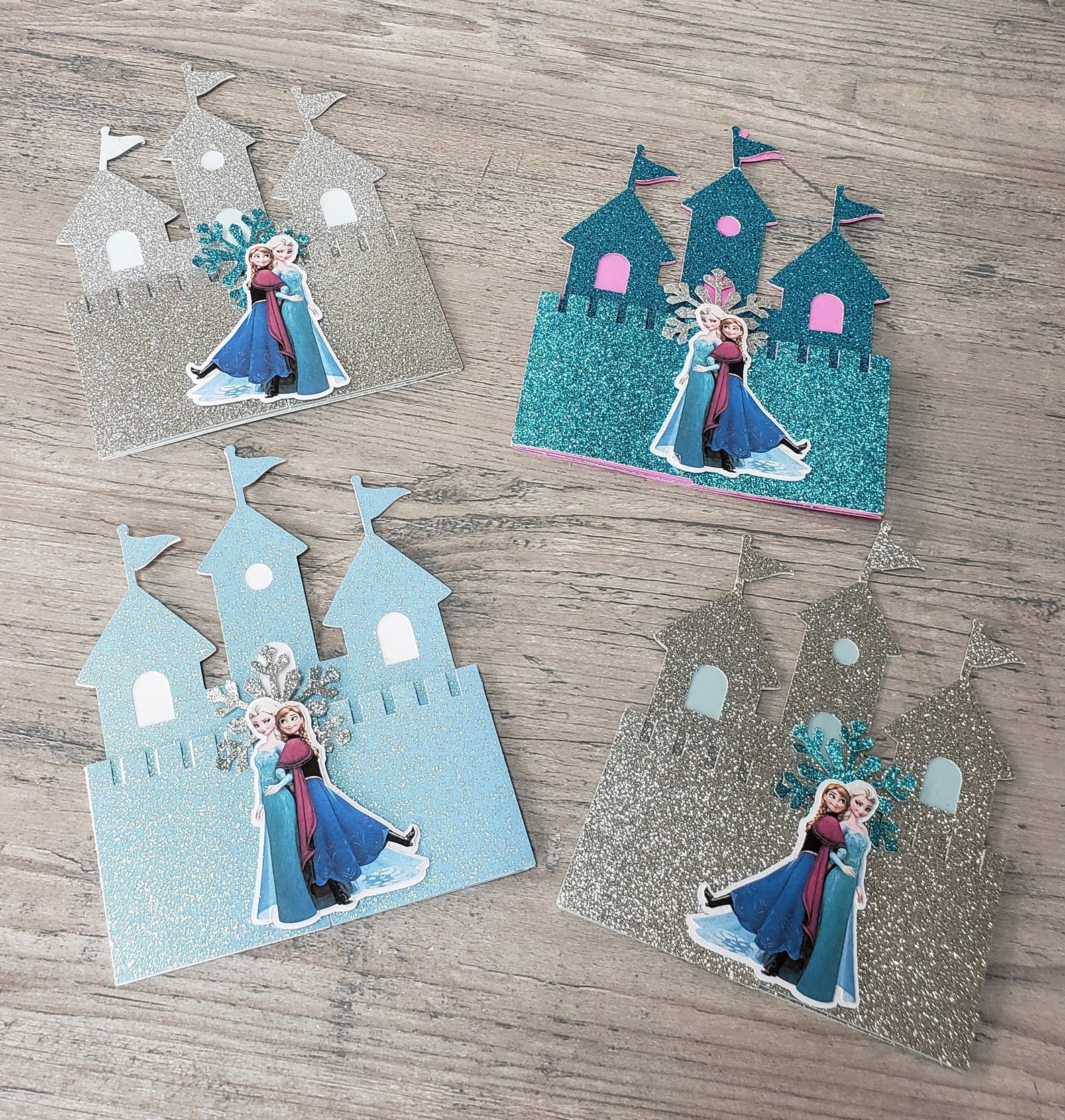 Glitter Castle (frozen)- Castle Invitation - Princess Invitation ...