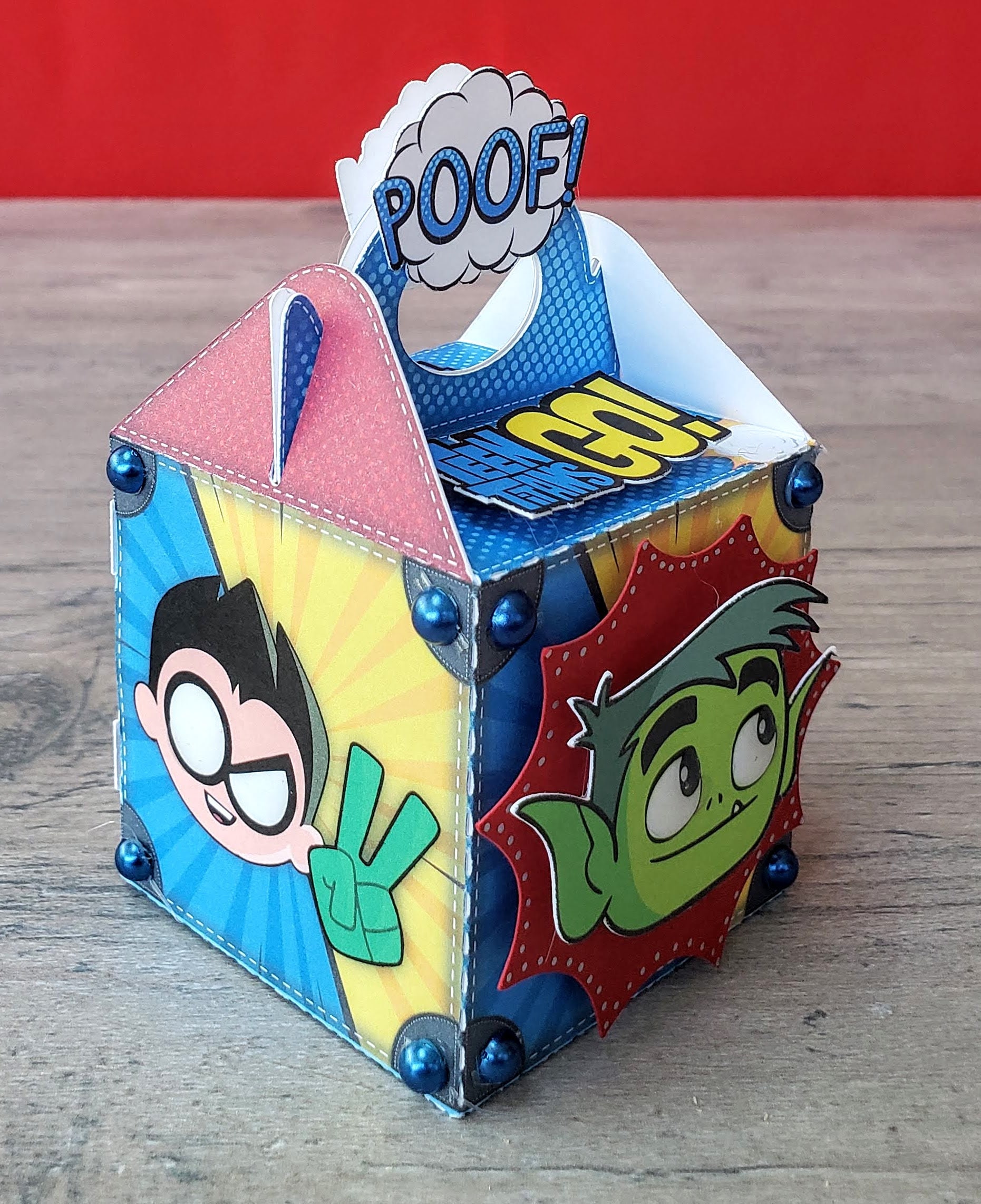 Teen Titans Birthday - Party- Multi/3d Layered - Favor Boxes Kit - Etsy