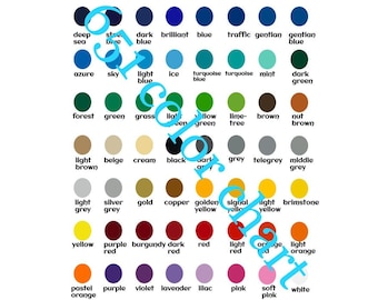 Color chart | Etsy