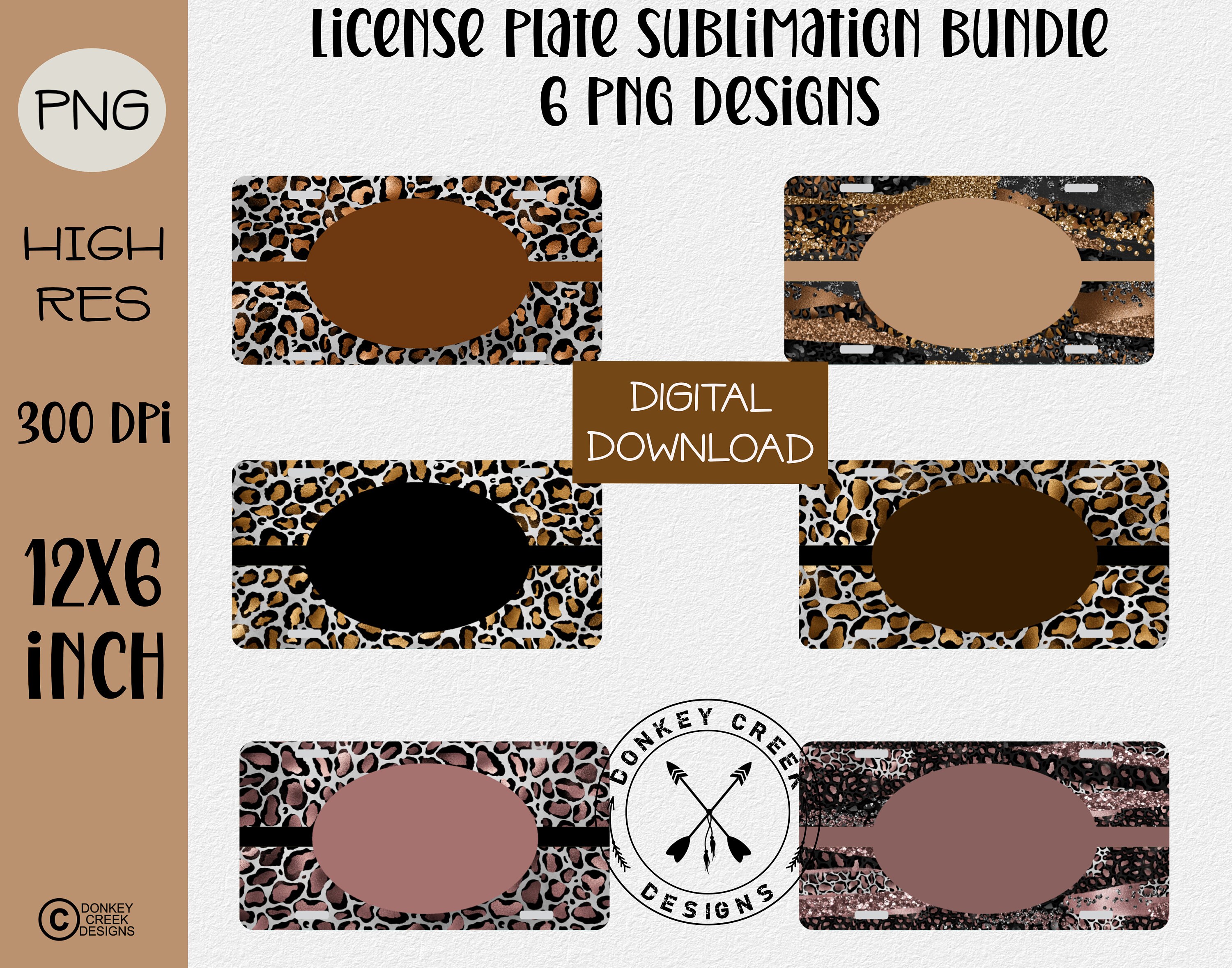 License Plate Sublimation Design Car Tag PNG Sublimation - Etsy
