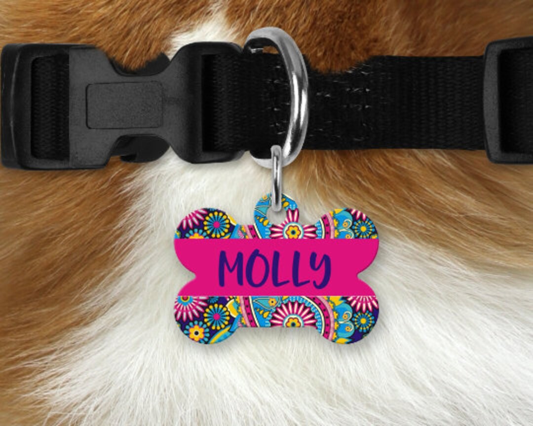 Pet Tag Sublimation Template Bundle Dog Bone Name Tag - Etsy