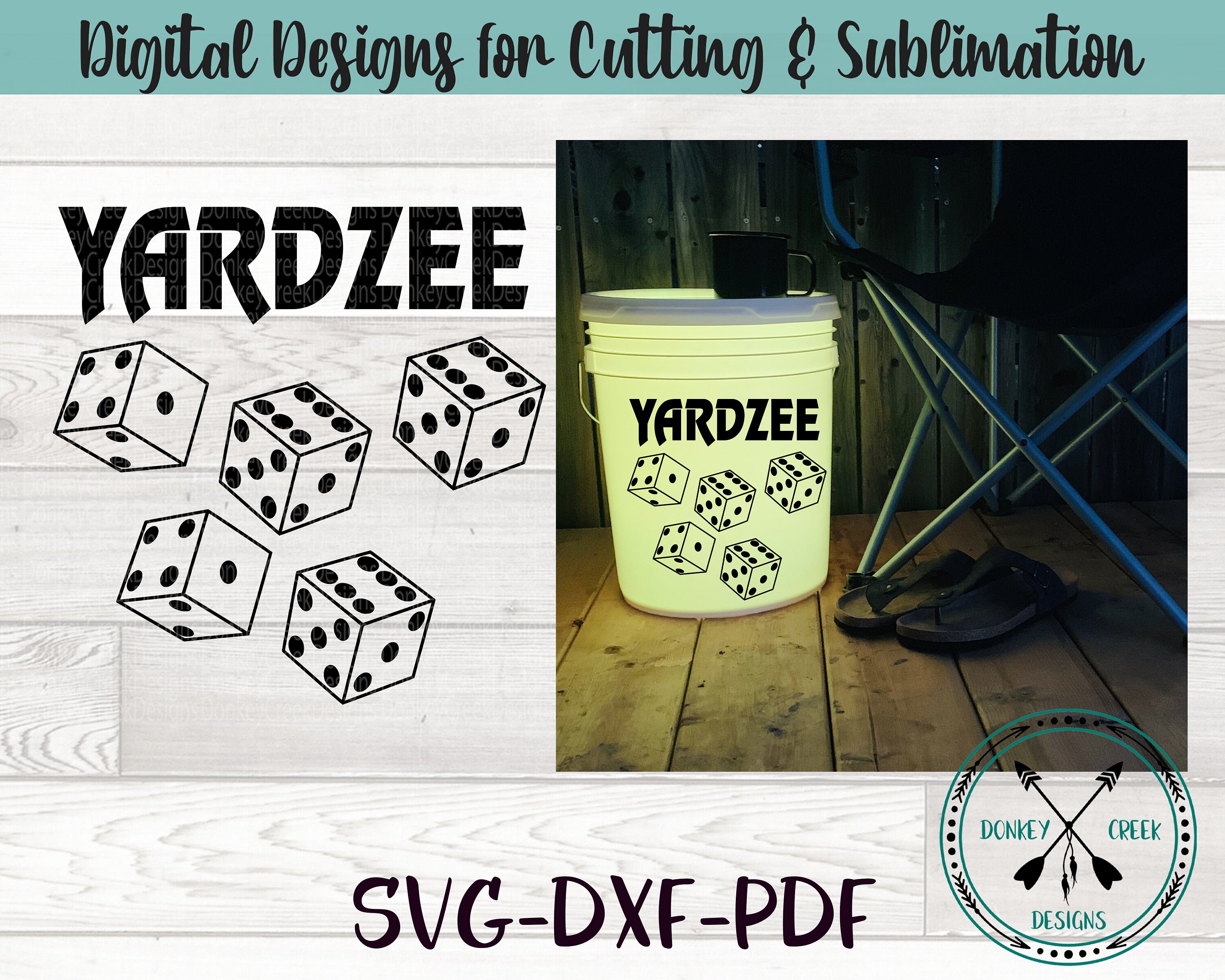 Yardzee SVG Yardzee Dice Game Bundle Family Yard Game - Etsy Canada
