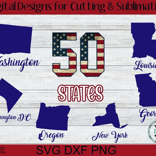 States SVG Bundle - Etsy