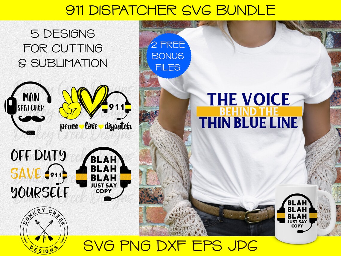 911 Dispatcher Svg Bundlefunny Dispatcher Design Dispatcher - Etsy
