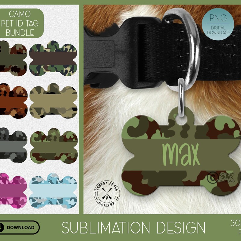 Sublimation Bone Dog Tag Designs - Etsy