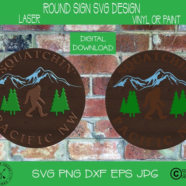 Sasquatch Cut File - Etsy