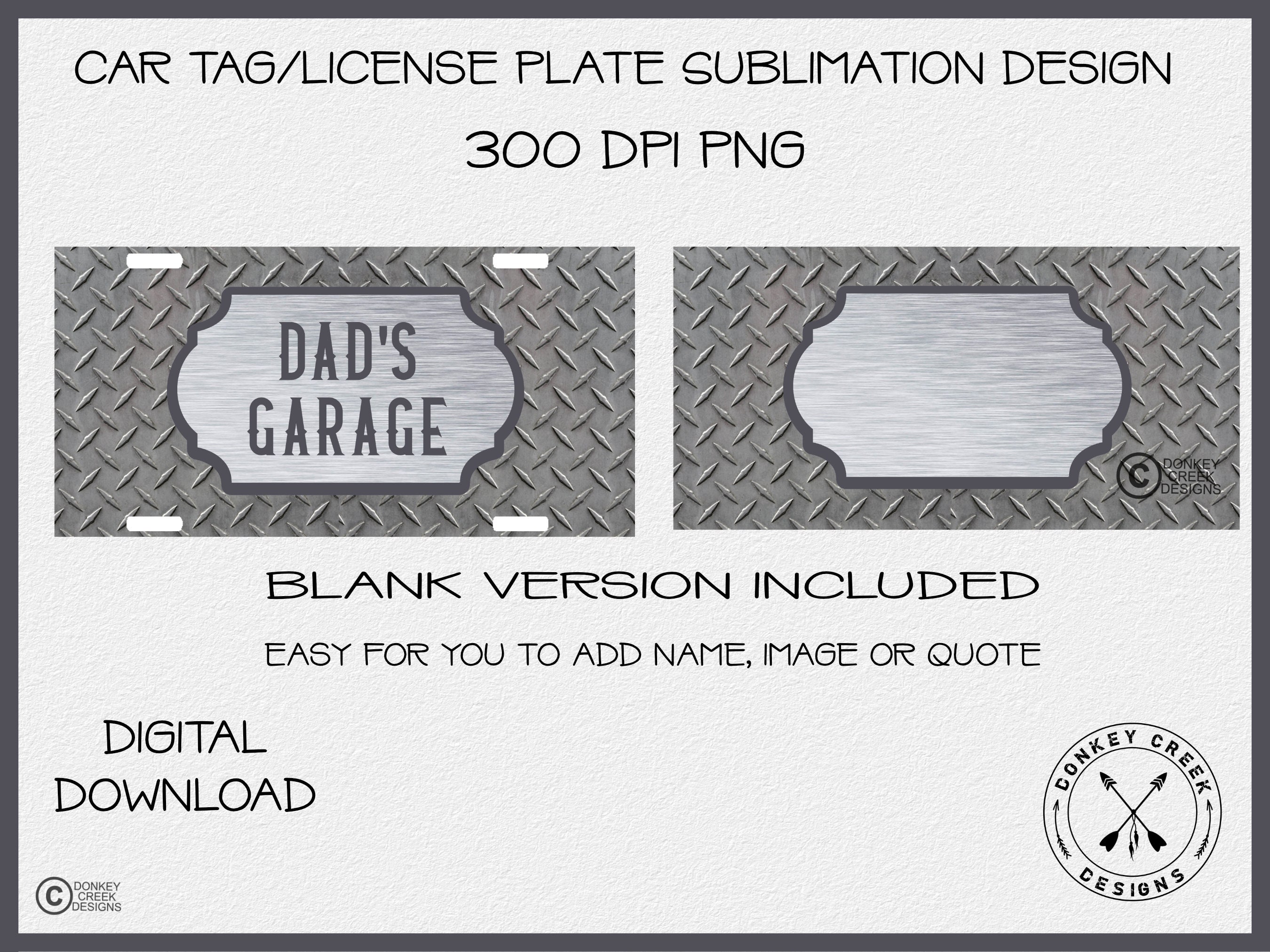 Father's Day Sublimation Car Tag Pnglicense Plate PNG - Etsy