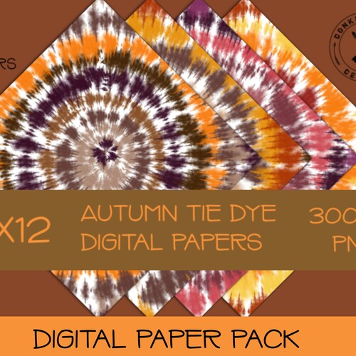 Tie Dye Digital Paper Pack Bundle Seamless Patterns Dyed - Etsy