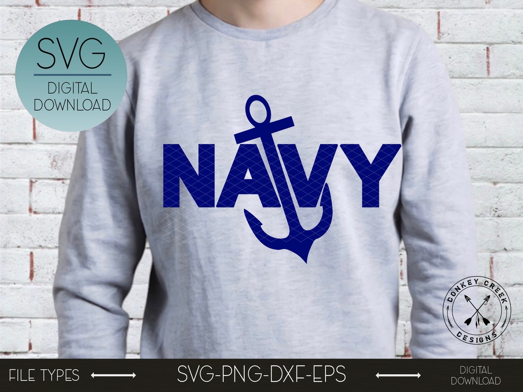 Anchor Svg US Svg Nautical Silhouette Cricut Cut File Png Dxf Naval ...