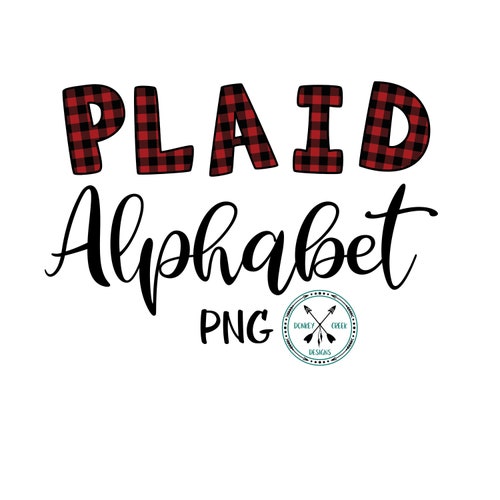 Buffalo Plaid Alphabet for Sublimation & Design Buffalo Check - Etsy