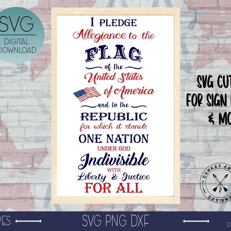 Pledge of Allegiance - Etsy