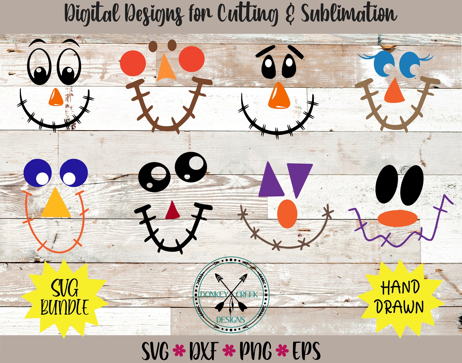 Scarecrow SVG SVG Design Bundlefall Decor Svg Silhouette - Etsy