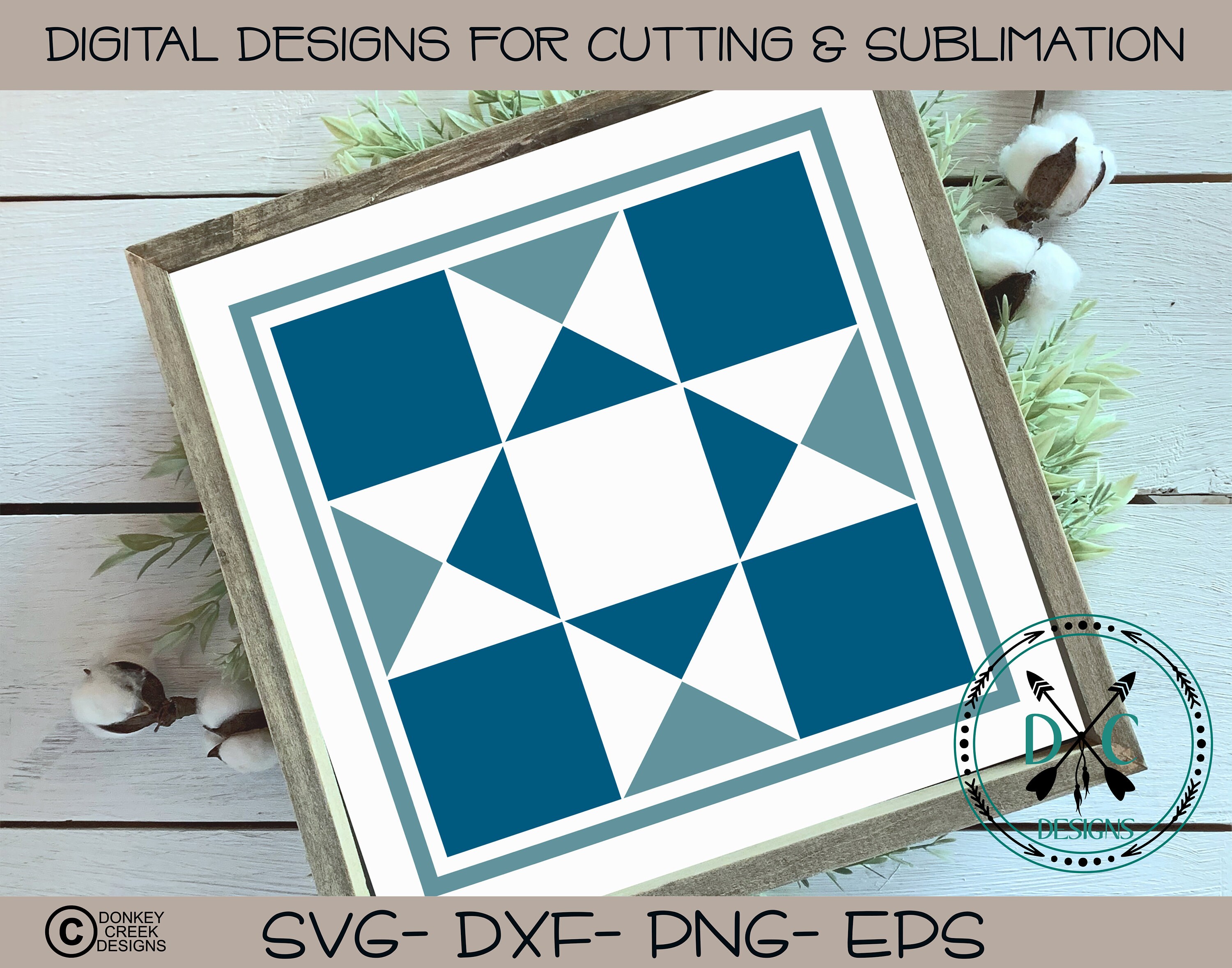 Barn quilt SVG quilt square svg silhouette cricut cutting file | Etsy
