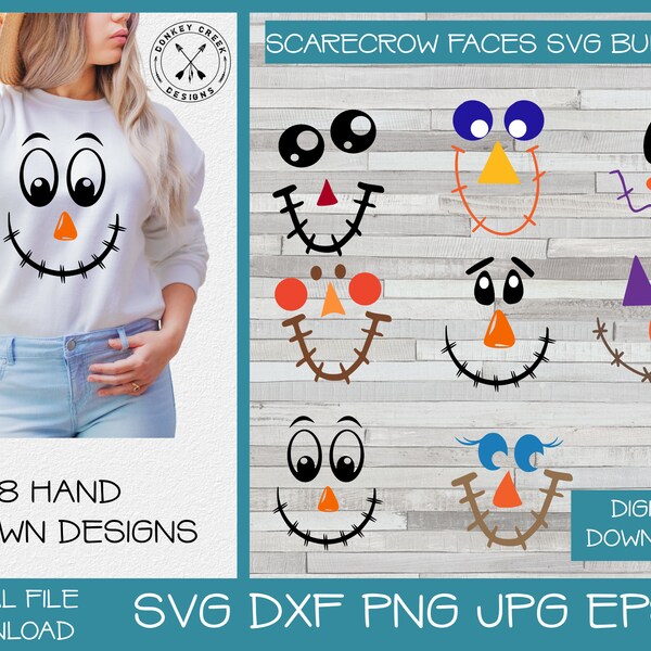 Scarecrow Svg - Etsy