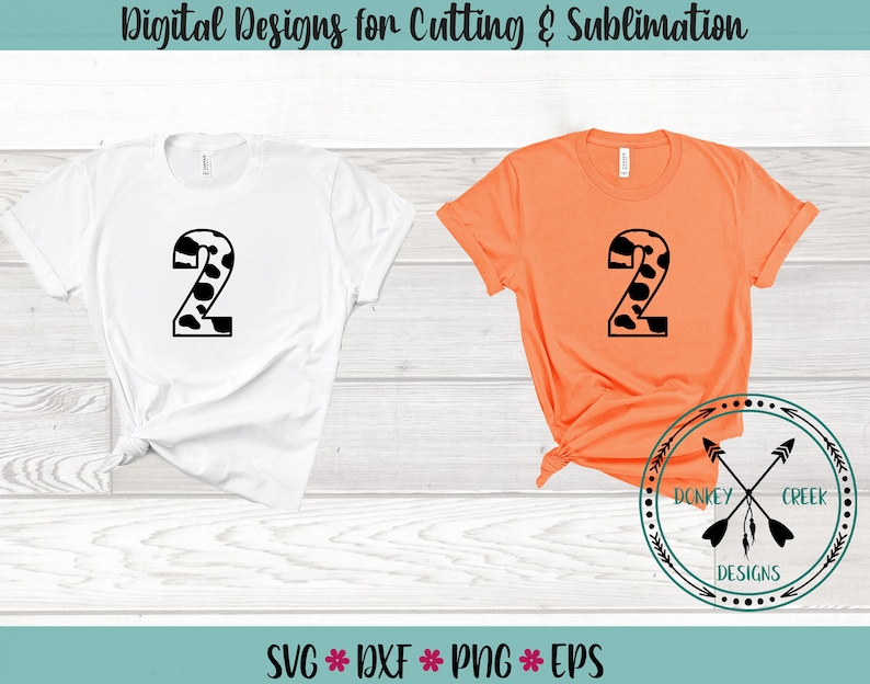 Cow Pattern SVG Numbers Cow Print Svg Numbers Birthday Numbers - Etsy