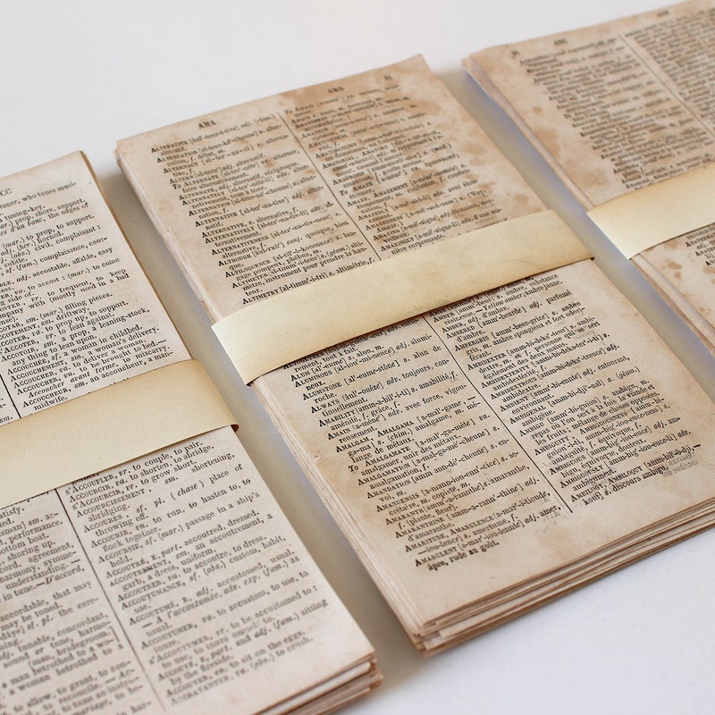 Old Book Pages - Etsy