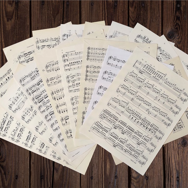 Sheet Music Paper - Etsy