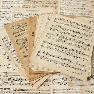 40 Music Sheets Original Music Paper Vintage Sheet Music - Etsy