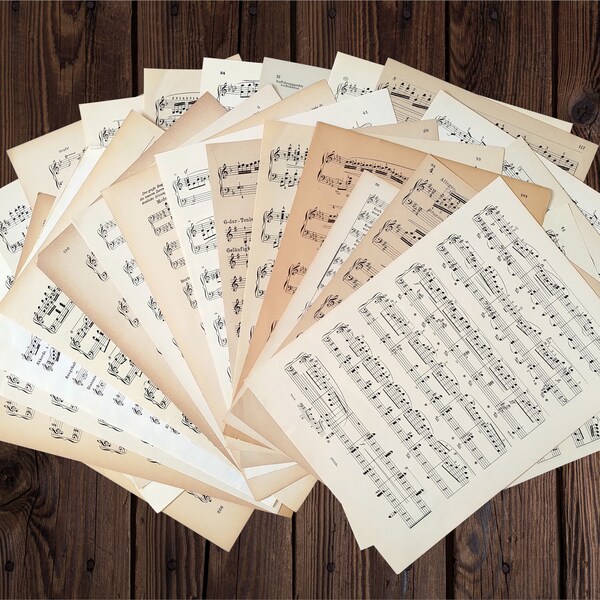 Old Music Sheet - Etsy