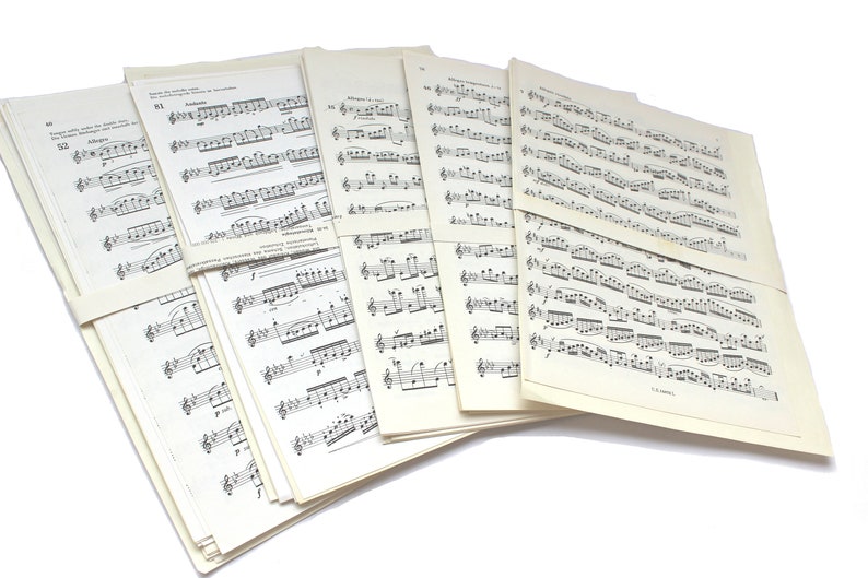 20 Sheets light Vintage Music Paper Music Sheets Music | Etsy