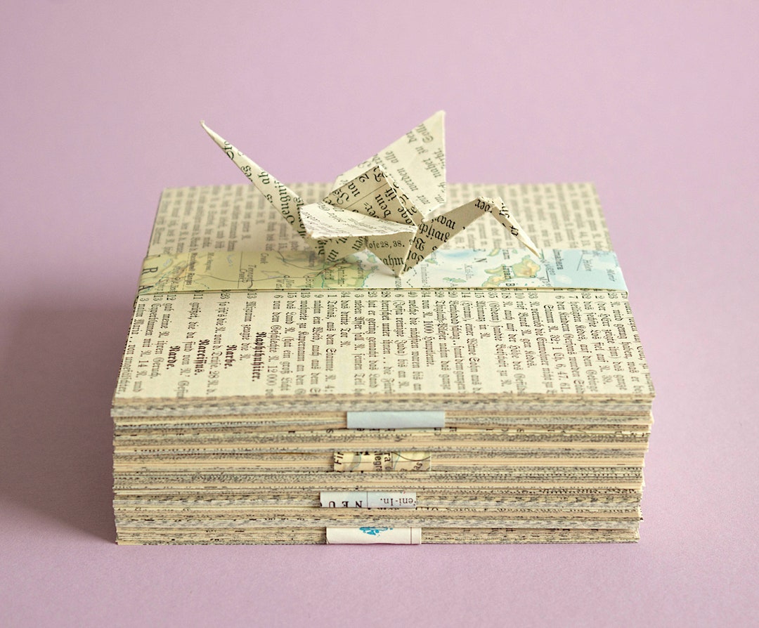 4.3 X 4.3 Inch Book Page Origami 50 Sheets | 11x11 Cm Vintage Book ...
