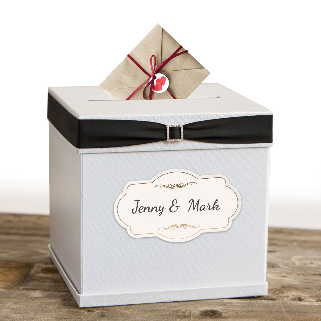 Gift Card Box - ALL RIBBONS ARE Included - 10"x10"x10" - Personalized ...