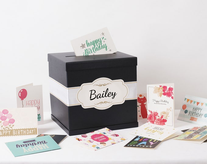 Custom Graduation Card Box, 3 Tier, Card Holder, Square, College or ...