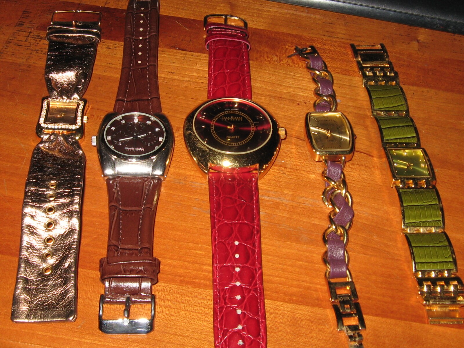 5 Joan Rivers Classic V377 Mixed Womens Watch Collection Need New ...
