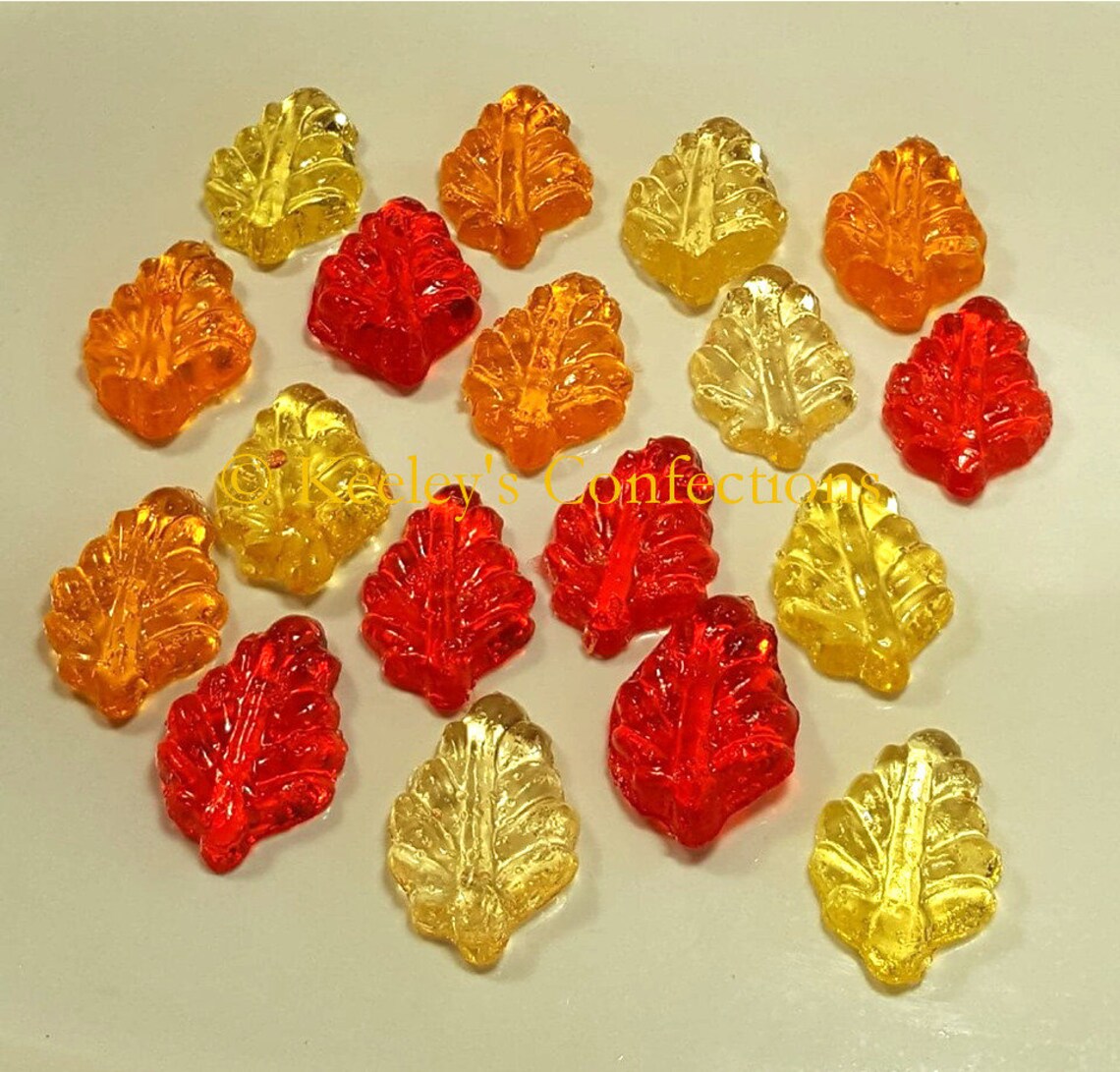 Fall Mix Bite Sized Clear Toy Candy Edible Hard Candy Cupcake Topper ...