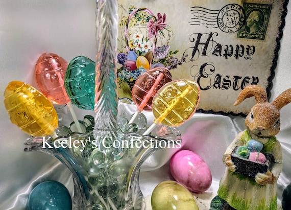 Easter Egg Clear Toy Candy Lollipops | Etsy