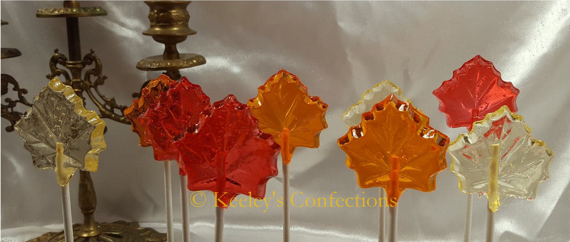 Maple Leaf Clear Toy Candy, Barley Lollipops - Etsy