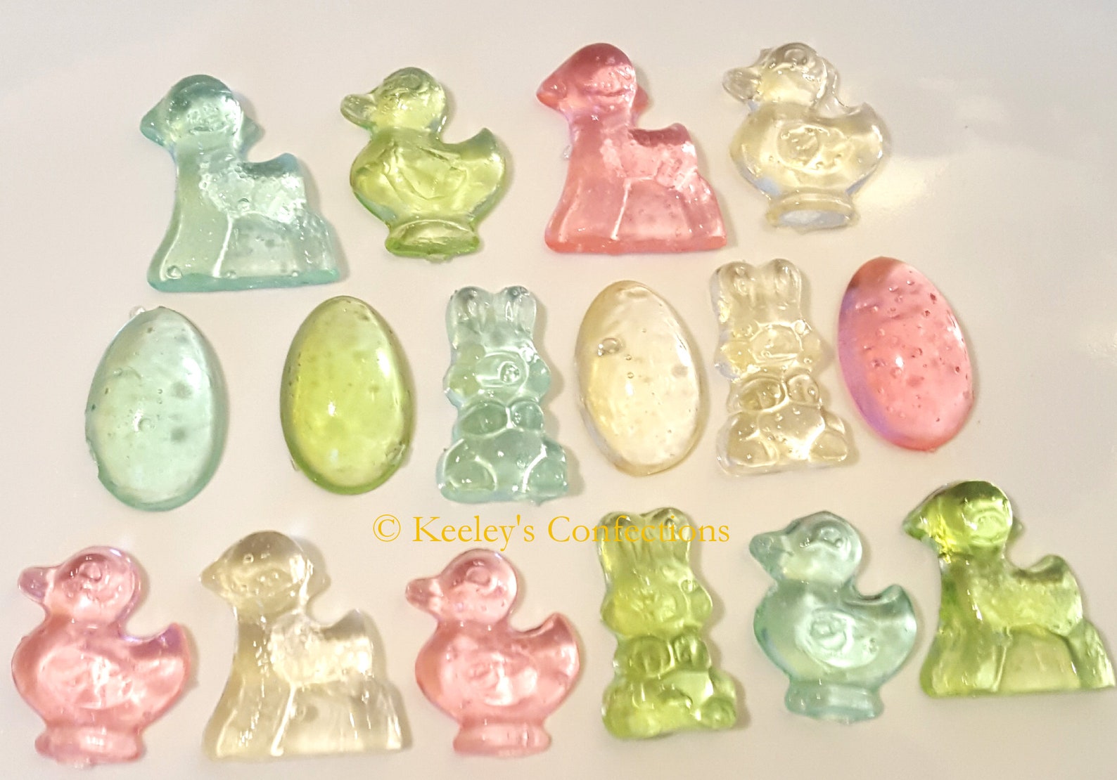 Easter Mix Bite Sized Clear Toy Candy Edible Hard Candy Cupcake Topper ...
