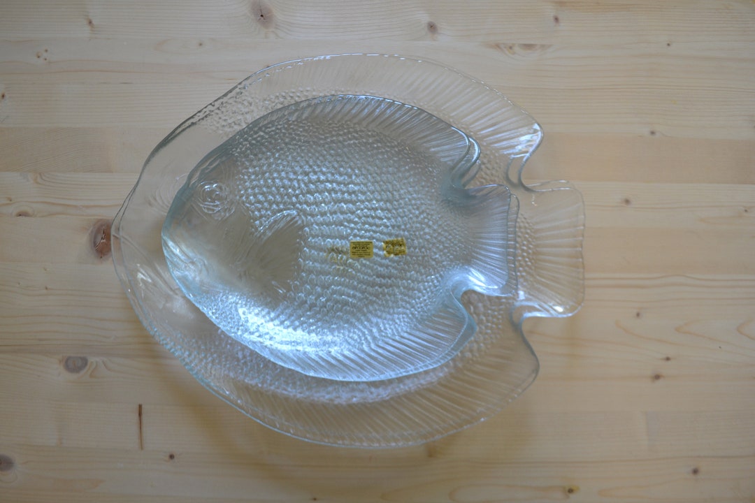 Arcoroc Fish Serving Set - 2 Platters & 4 Dinner Plates - Etsy