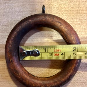 Vintage Sew-in Wood Curtain Rings - Etsy