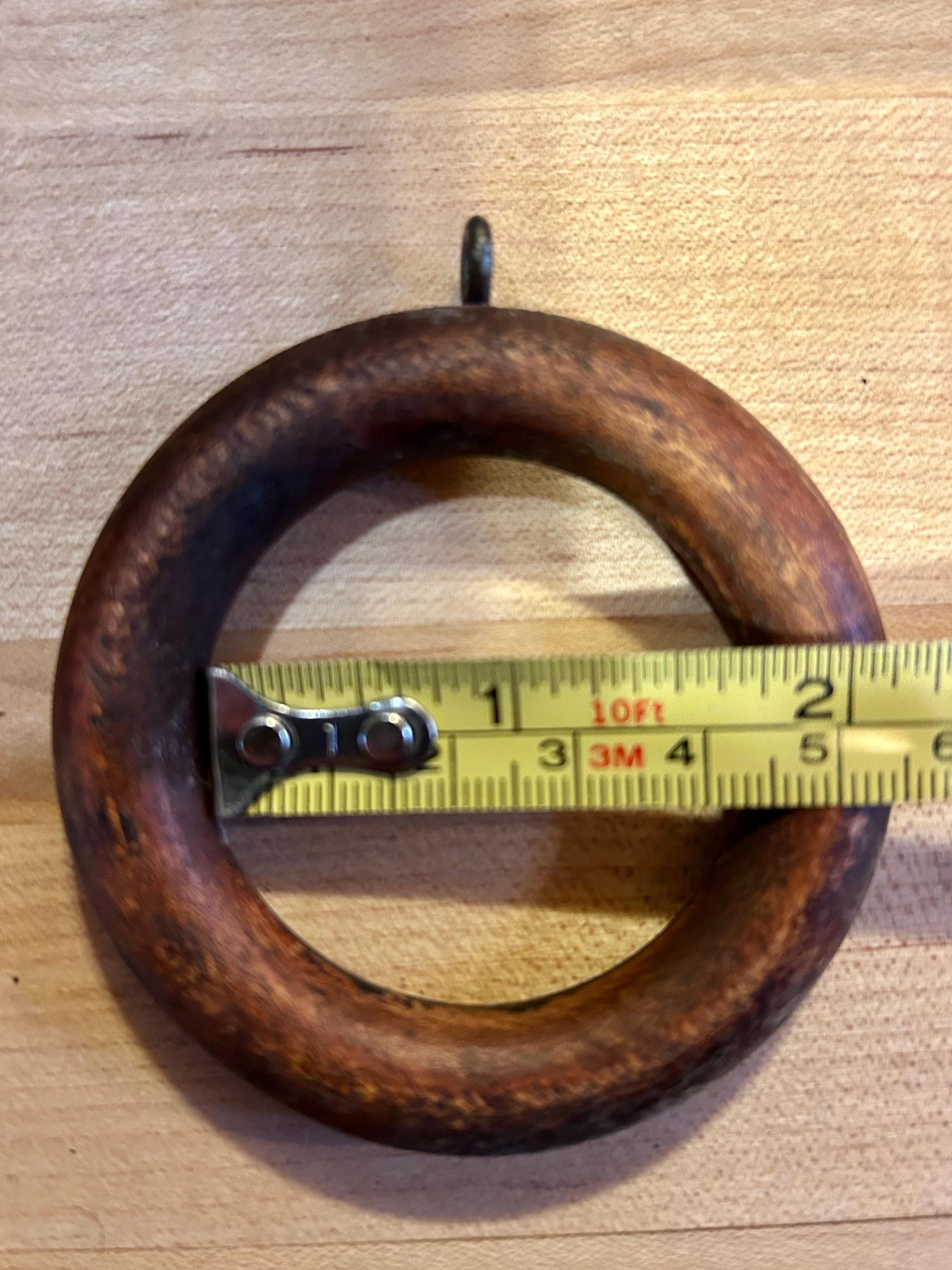 Vintage Sew-in Wood Curtain Rings - Etsy