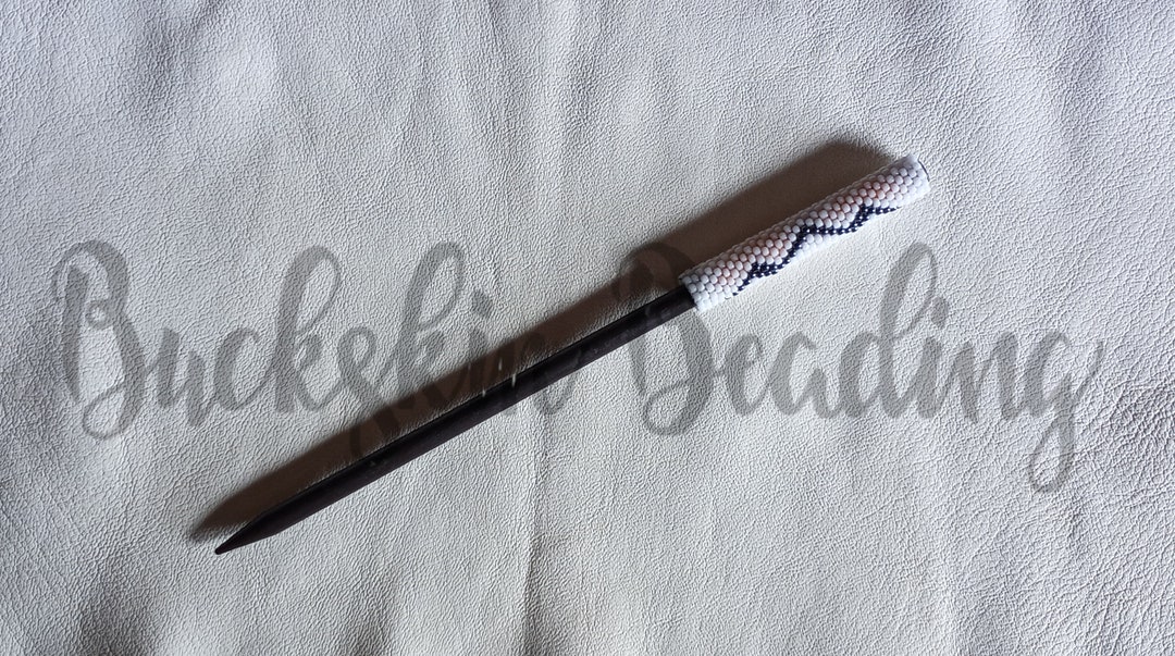 Fabriqué au Montana Bâton de cheveux perlé Peyotl - Etsy France